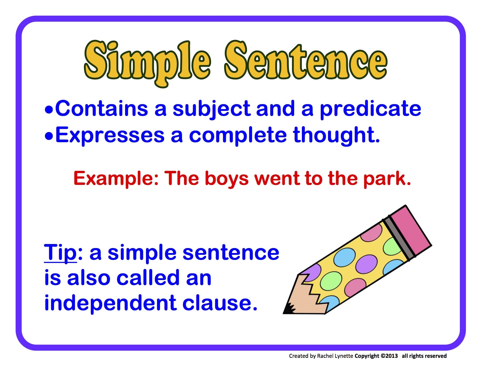 Sentence Types (Grades 4-8) – Miss Check's Blog
