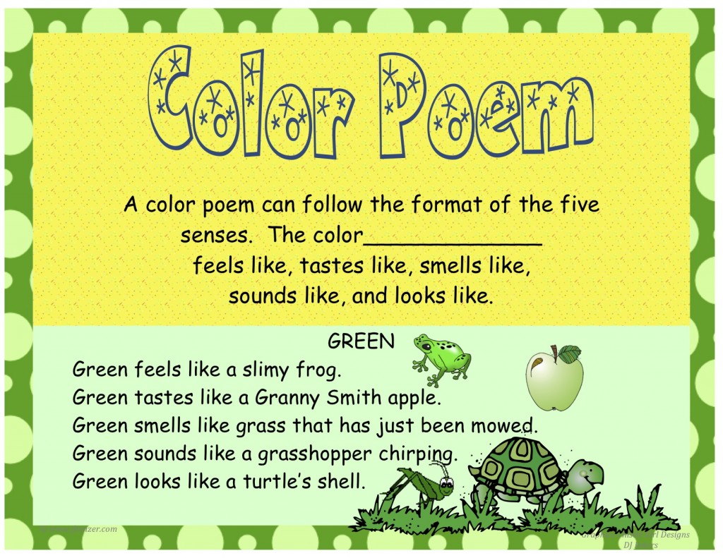 Mrs. Alvarado's First Grade Work | Color Poems