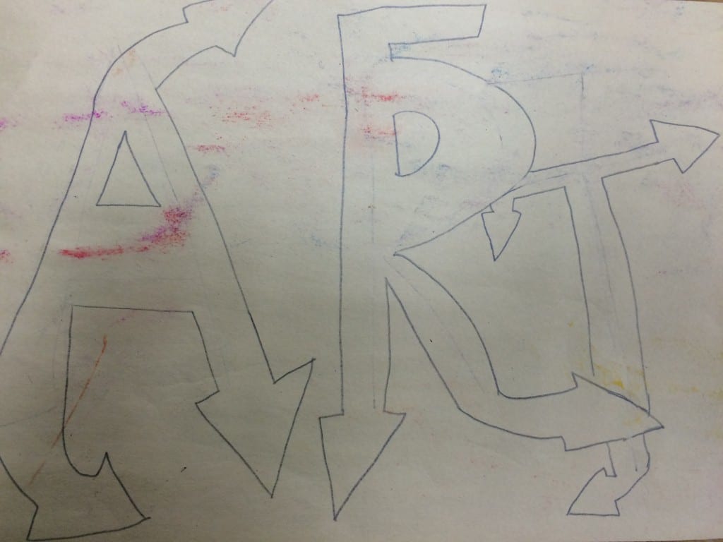 5th grade Graffiti Names – Art With Ms. Bruce