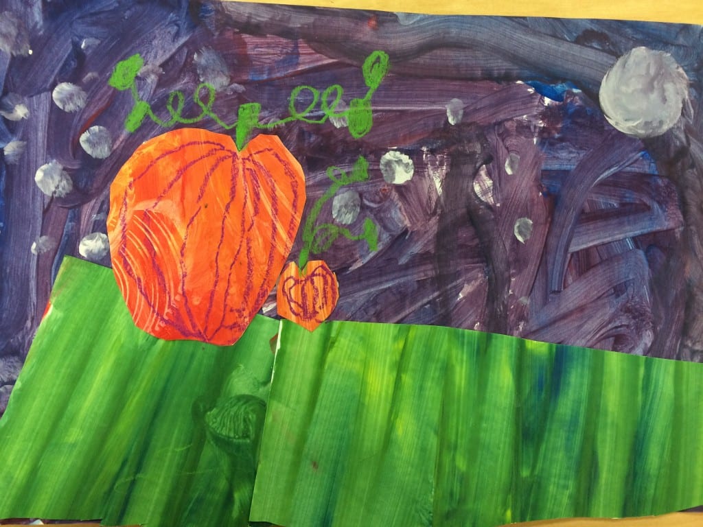 First Grade Secondary Color Pumpkin Collage – Art With Ms. Bruce