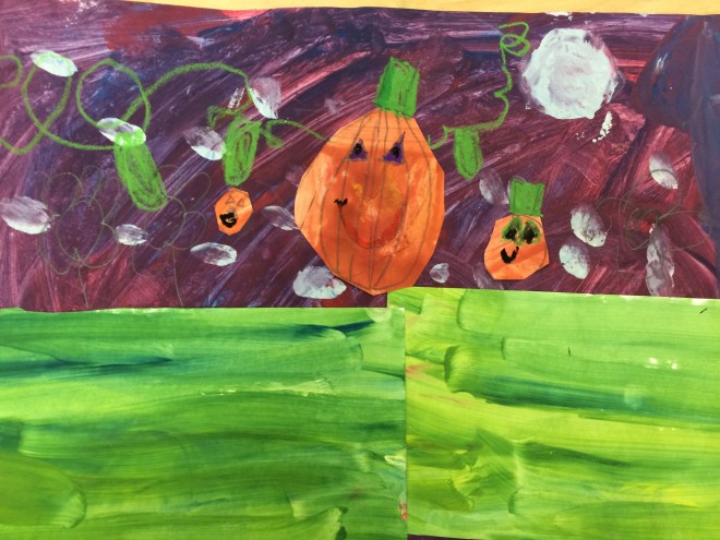 First Grade Secondary Color Pumpkin Collage – Art With Ms. Bruce