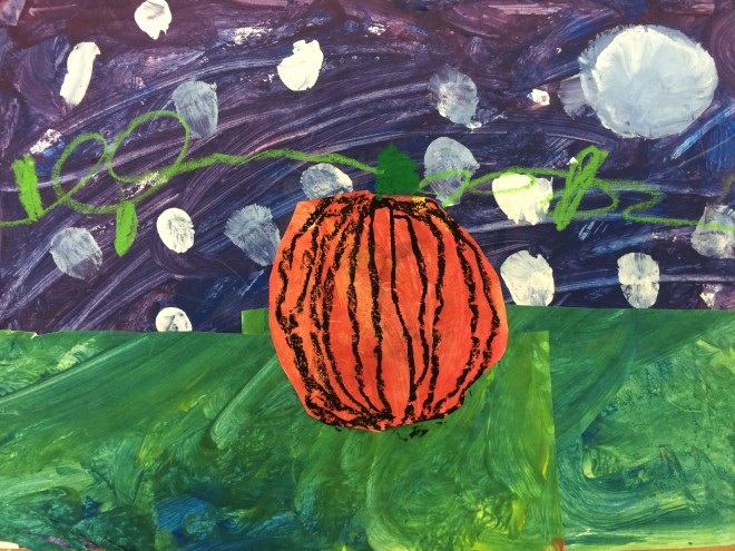 First Grade Secondary Color Pumpkin Collage – Art With Ms. Bruce