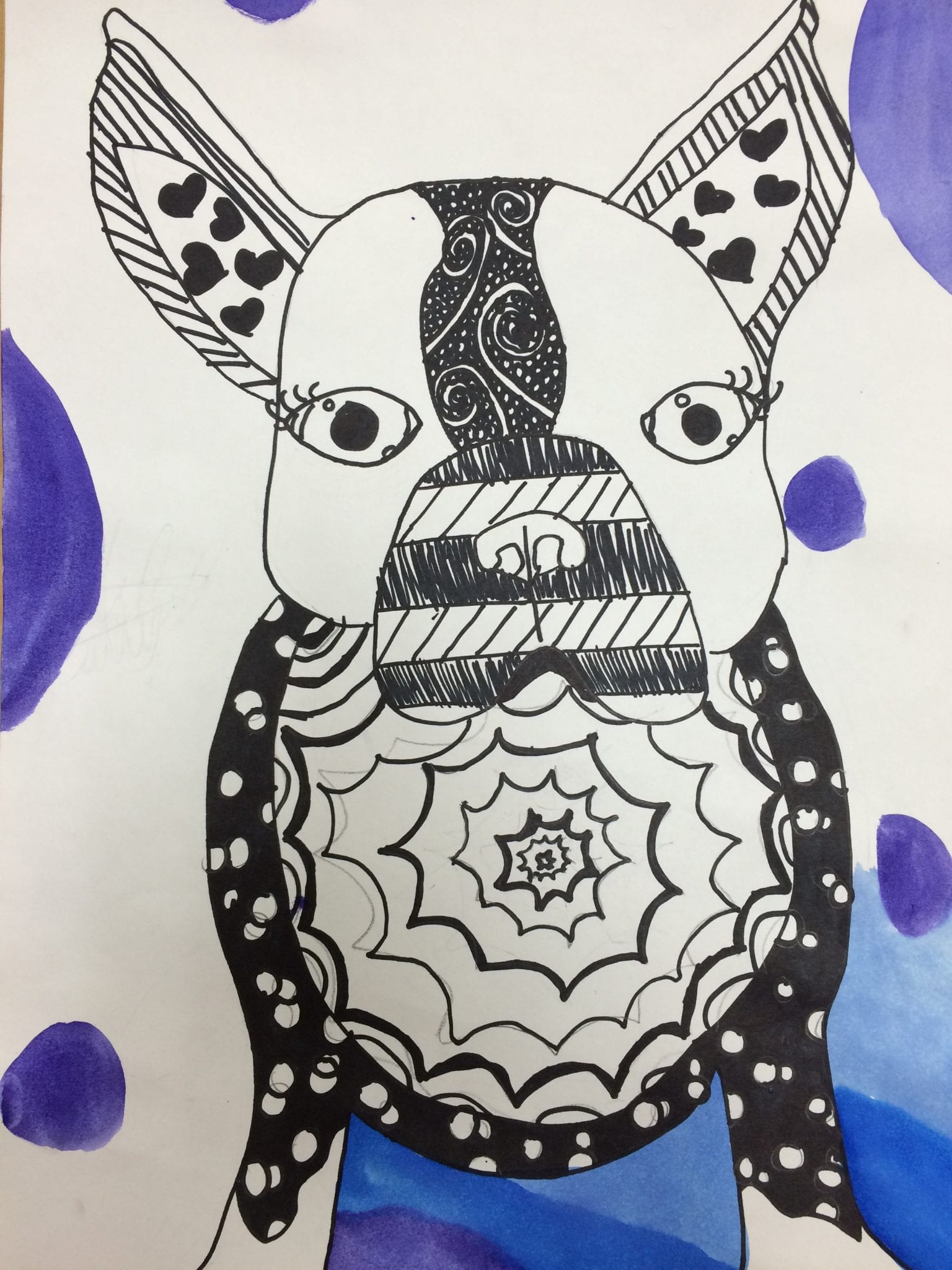 5th Grade ZenDoodle Animals – Art With Ms. Bruce
