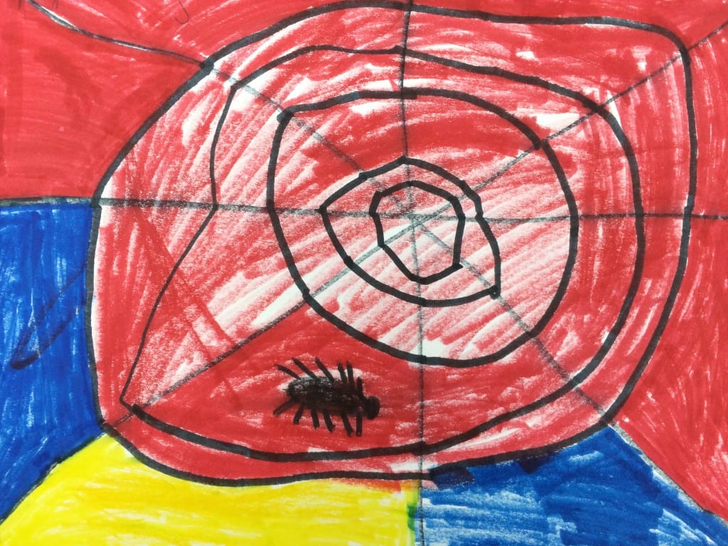 Kindergarten Mondrian Spider Webs – Art With Ms. Bruce