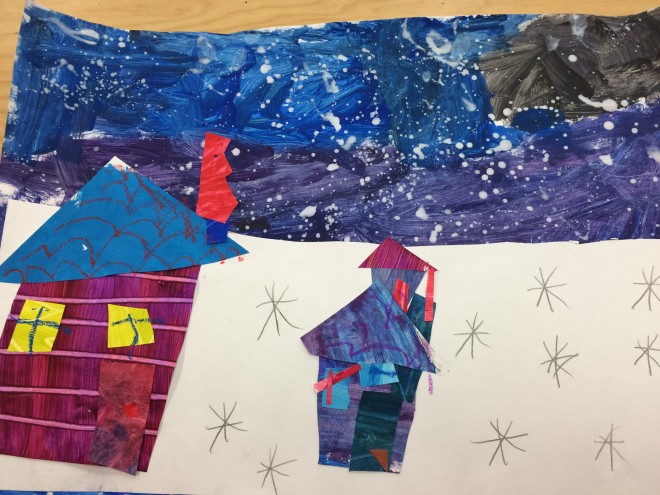 Kindergarten Winter Collage – Art With Ms. Bruce