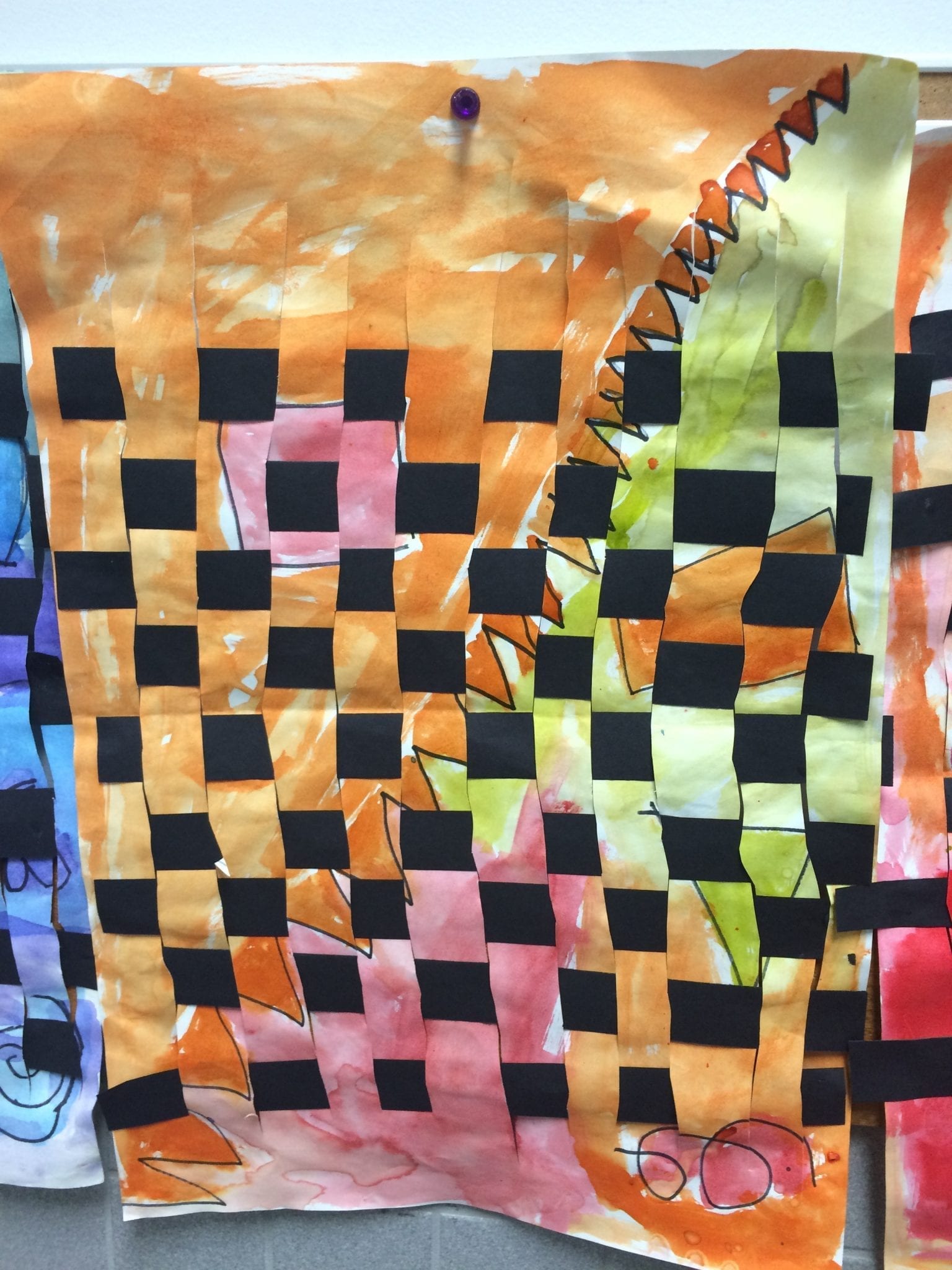 First Grade Warm/Cool Paper Weaving – Art With Ms. Bruce