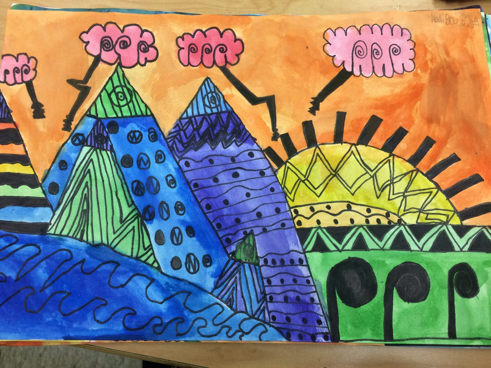 Fourth Grade Zentangle Landscapes – Art With Ms. Bruce