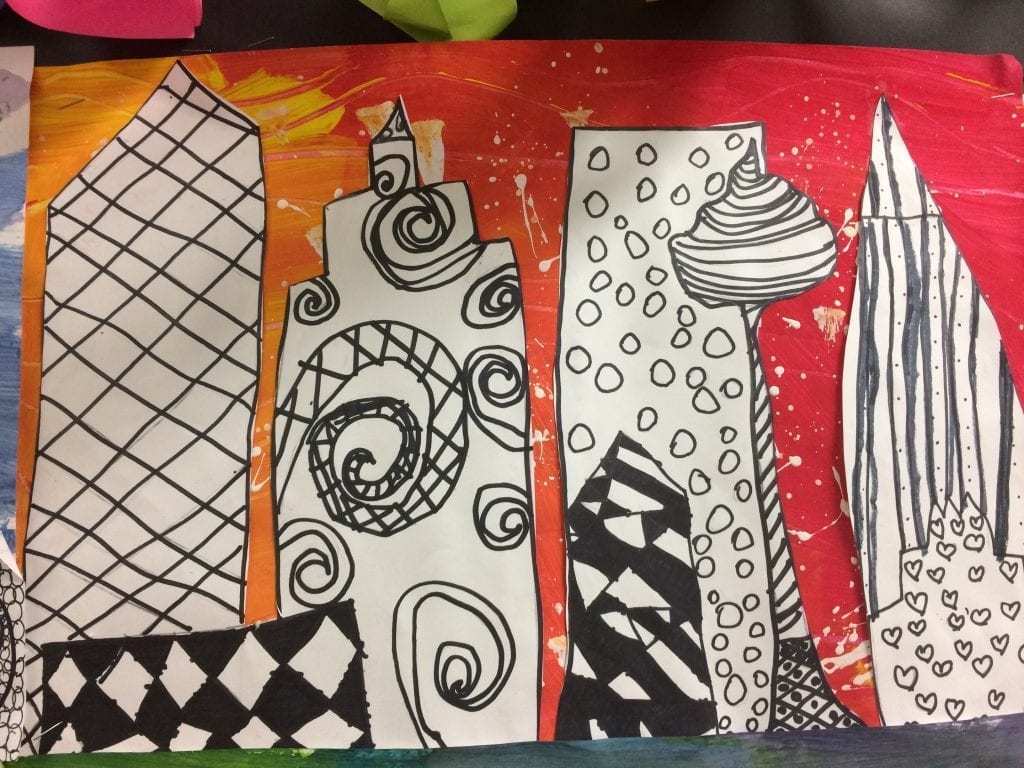 Fifth Grade Zentangle City-Scapes – Art With Ms. Bruce