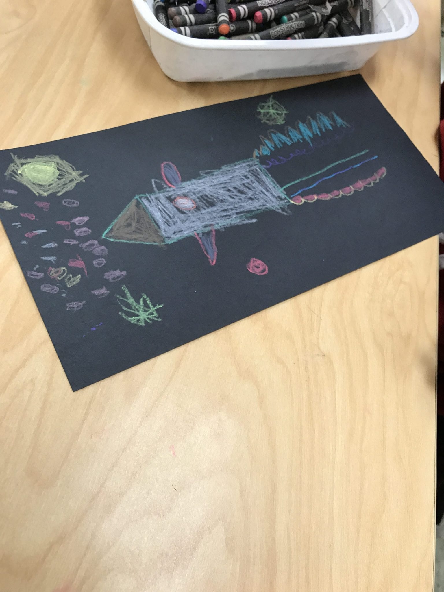 First Grade Rocket Ships – Art With Ms. Bruce