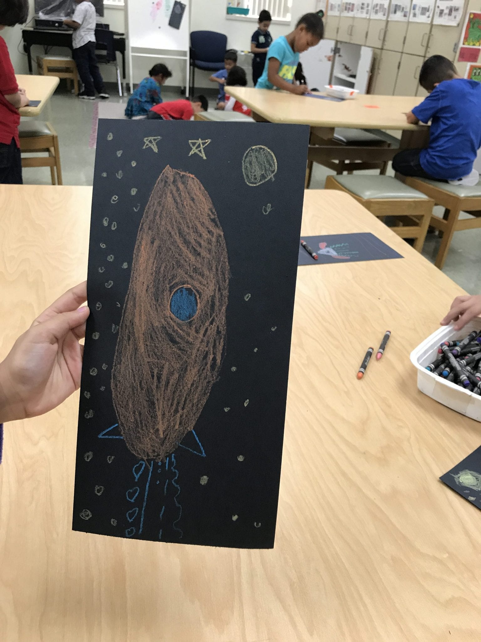 First Grade Rocket Ships – Art With Ms. Bruce