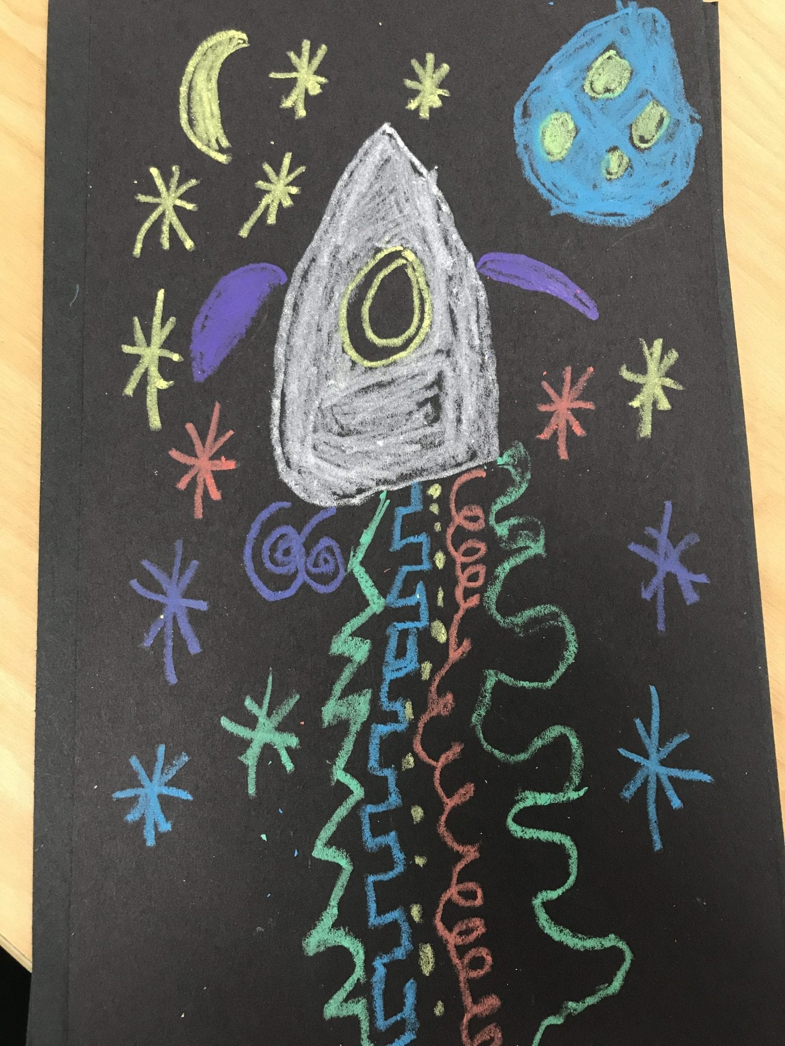 First Grade Rocket Ships – Art With Ms. Bruce