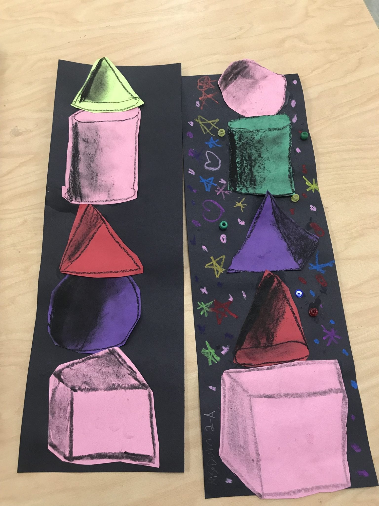 Second Grade 3-D Shape Towers – Art With Ms. Bruce