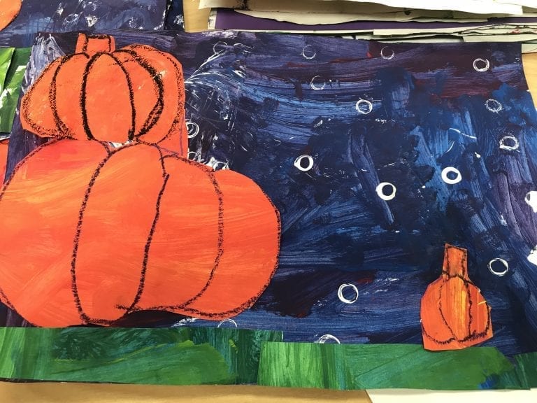 First Grade Secondary Color Pumpkins – Art With Ms. Bruce