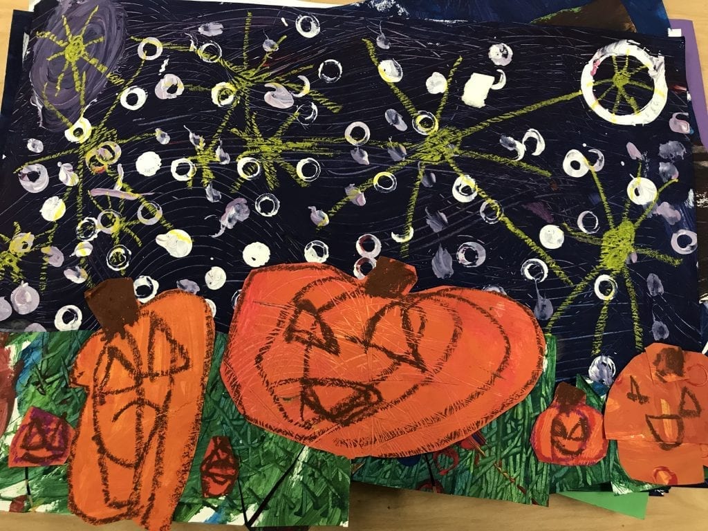 First Grade Secondary Color Pumpkins – Art With Ms. Bruce