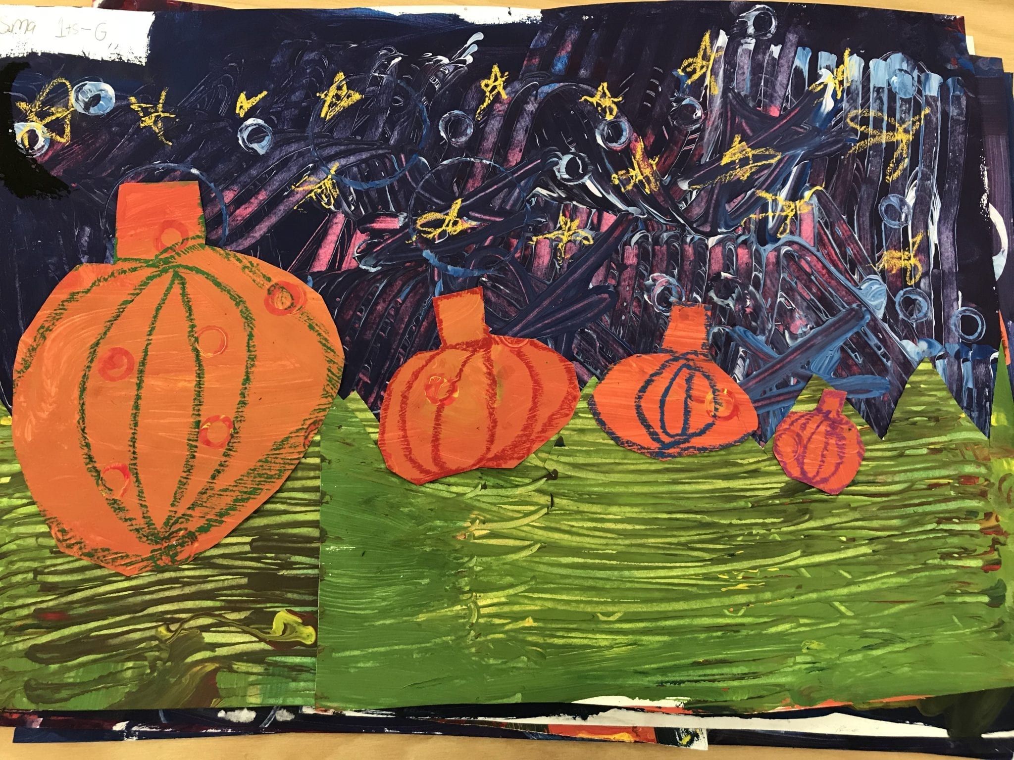 First Grade Secondary Color Pumpkins – Art With Ms. Bruce