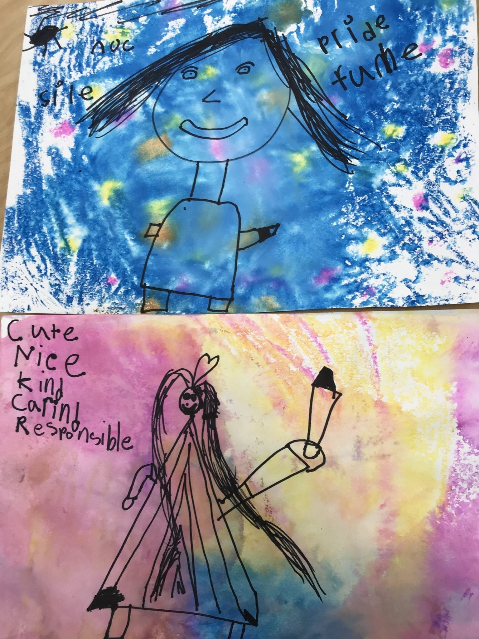 First Grade Shows The Heroes Around Them – Art With Ms. Bruce