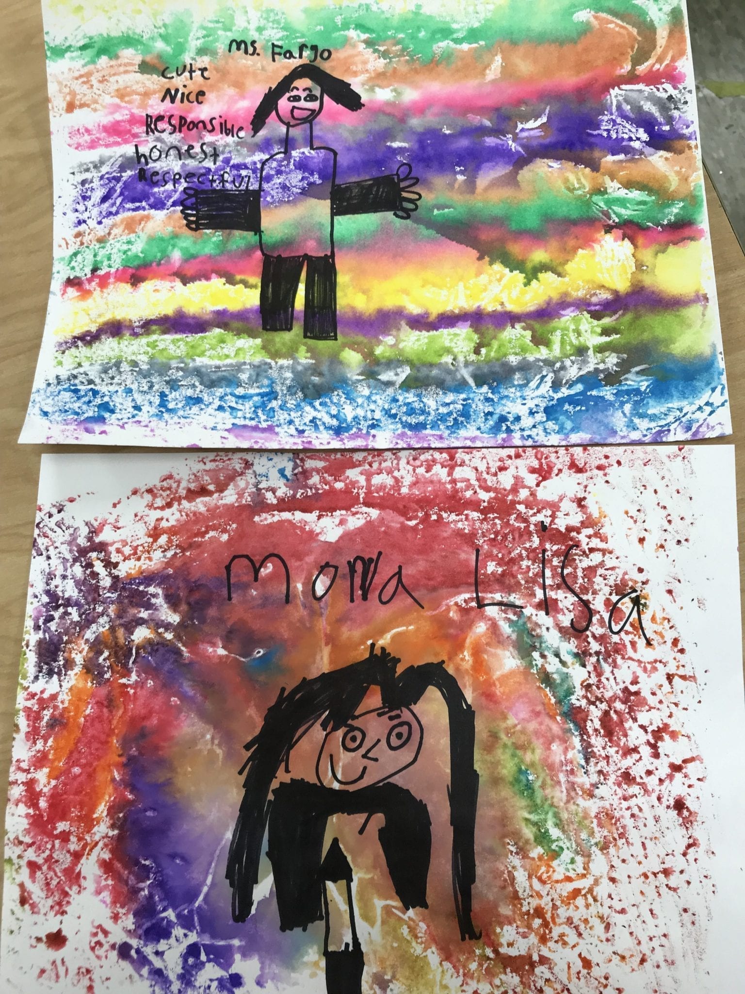 First Grade Shows The Heroes Around Them – Art With Ms. Bruce