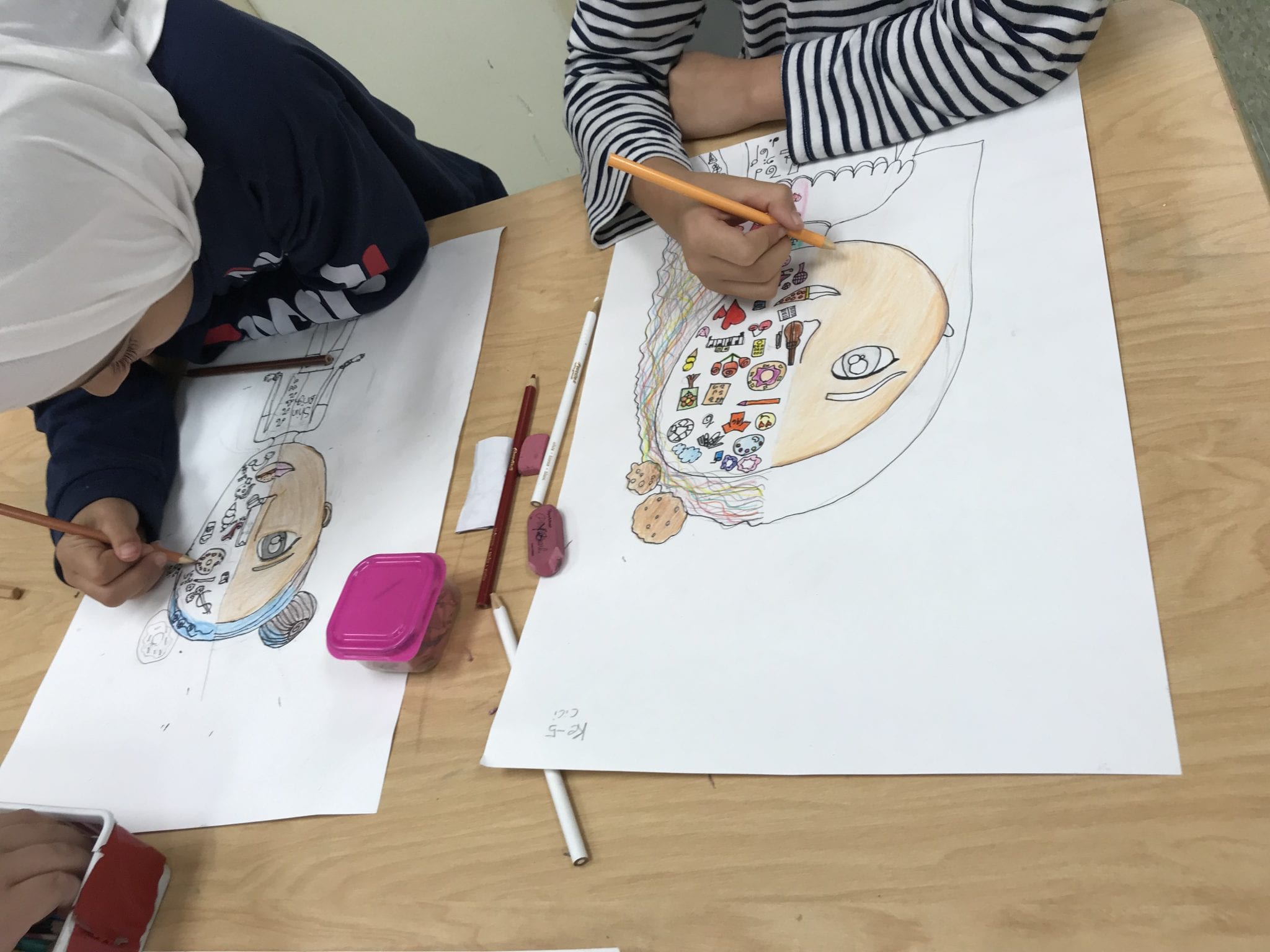 Fifth Grade 2-Face Self Portraits – Art With Ms. Bruce