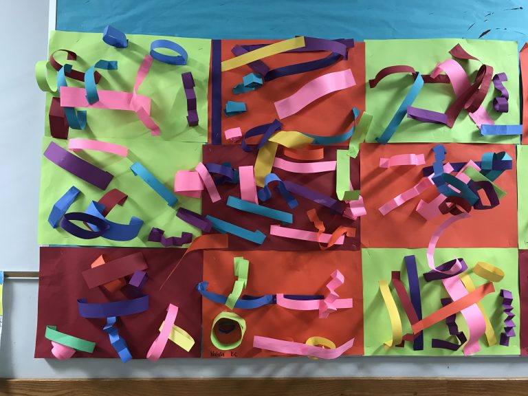 Kindergarten Paper Line Sculptures – Art With Ms. Bruce