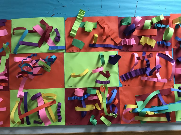 Kindergarten Paper Line Sculptures – Art With Ms. Bruce