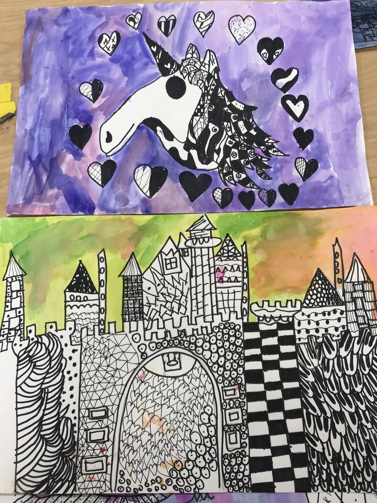 Fourth Grade Relaxes with Zentangles – Art With Ms. Bruce