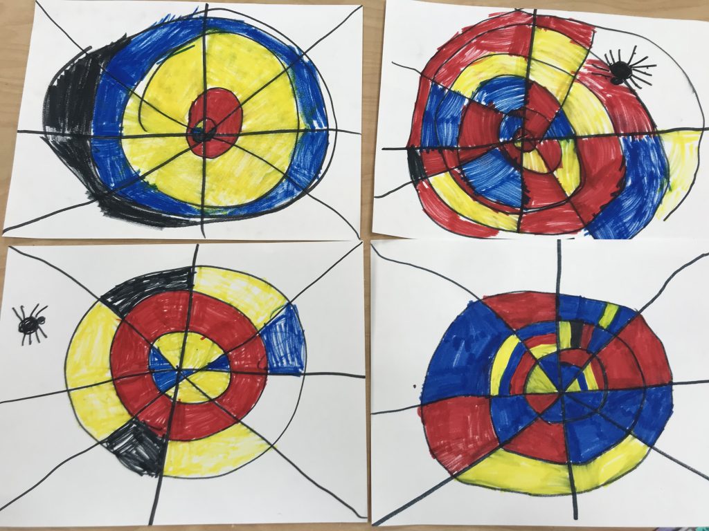 Kindergarten Primary Spider Webs – Art With Ms. Bruce