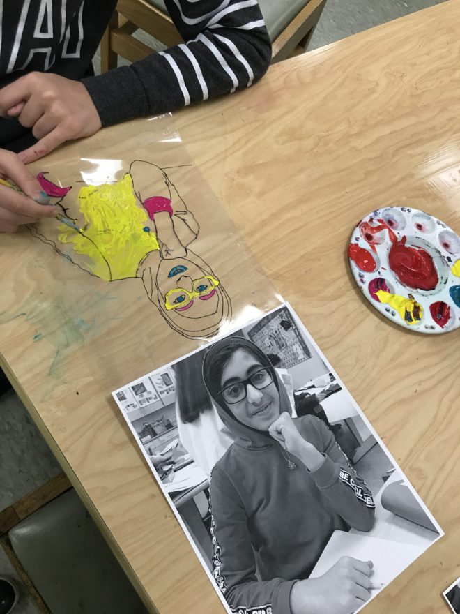 Fifth Grade Symbolically-Colored Self-Portraits – Art With Ms. Bruce