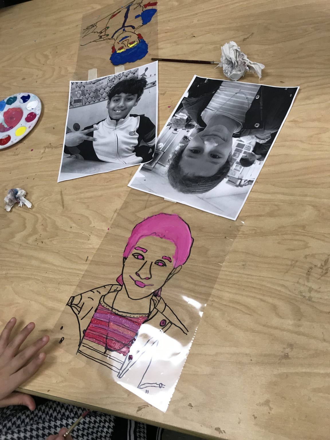 Fifth Grade Symbolically-Colored Self-Portraits – Art With Ms. Bruce