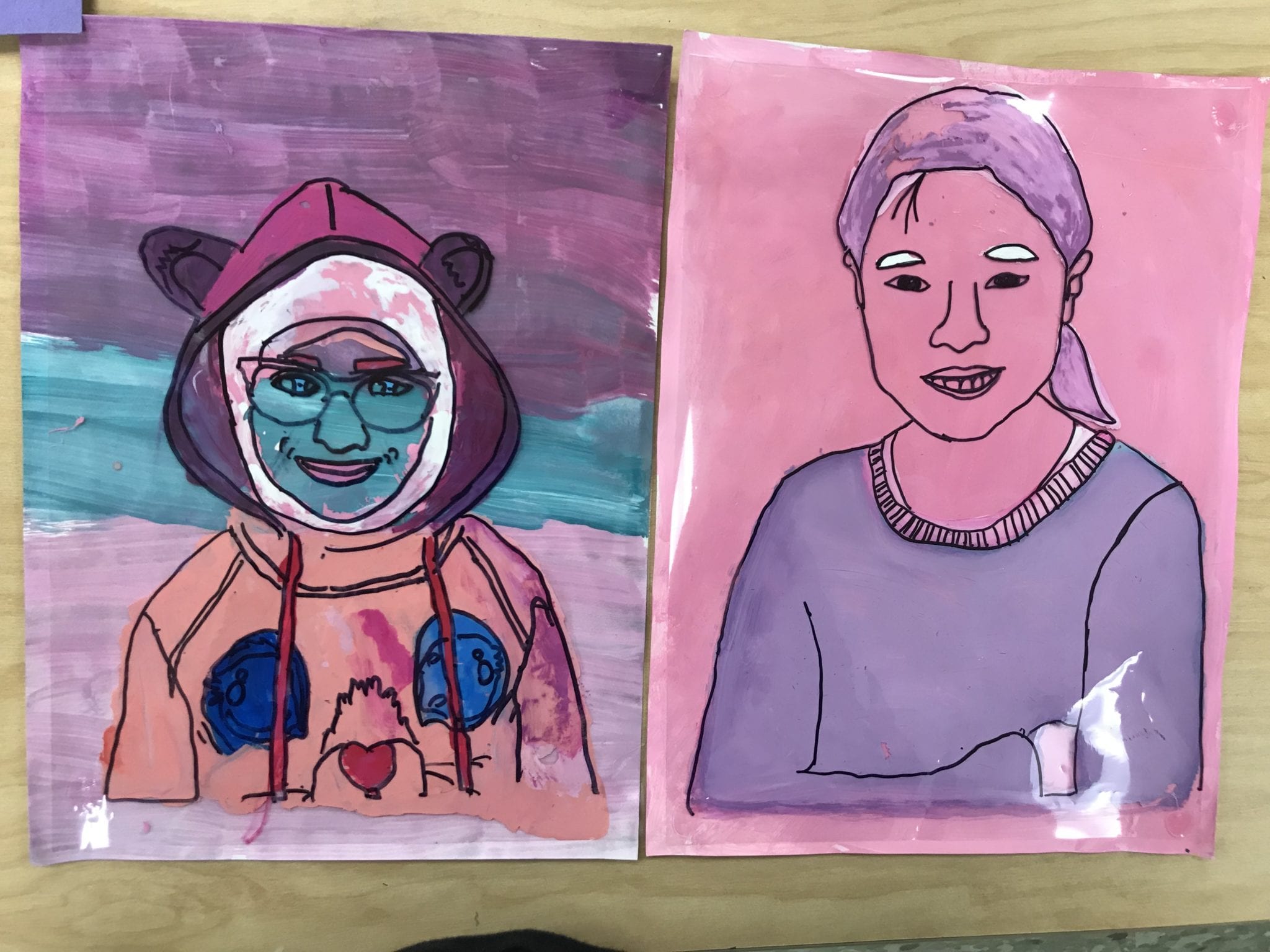 Fifth Grade Symbolically-Colored Self-Portraits – Art With Ms. Bruce