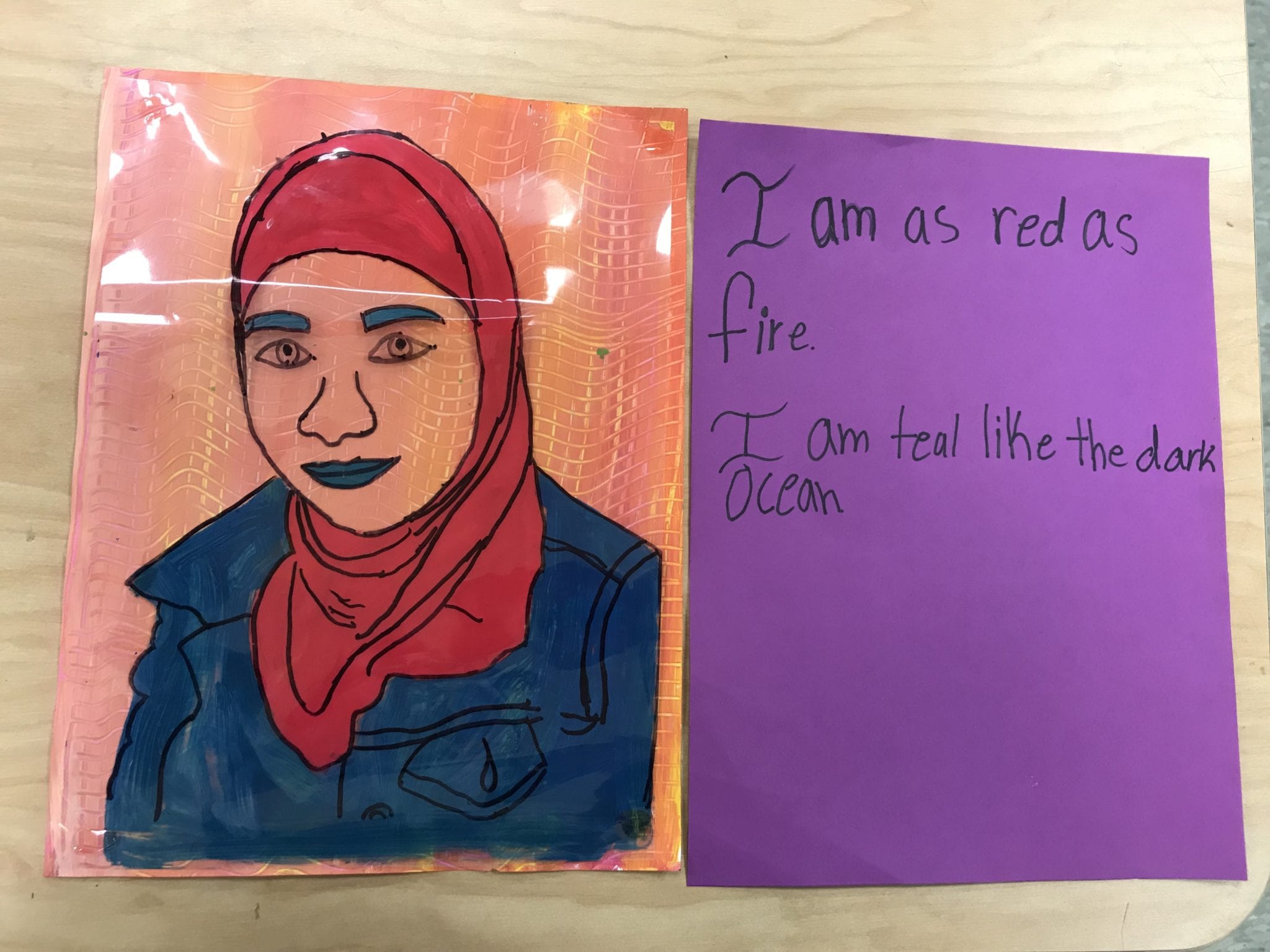 Fifth Grade Symbolically-Colored Self-Portraits – Art With Ms. Bruce