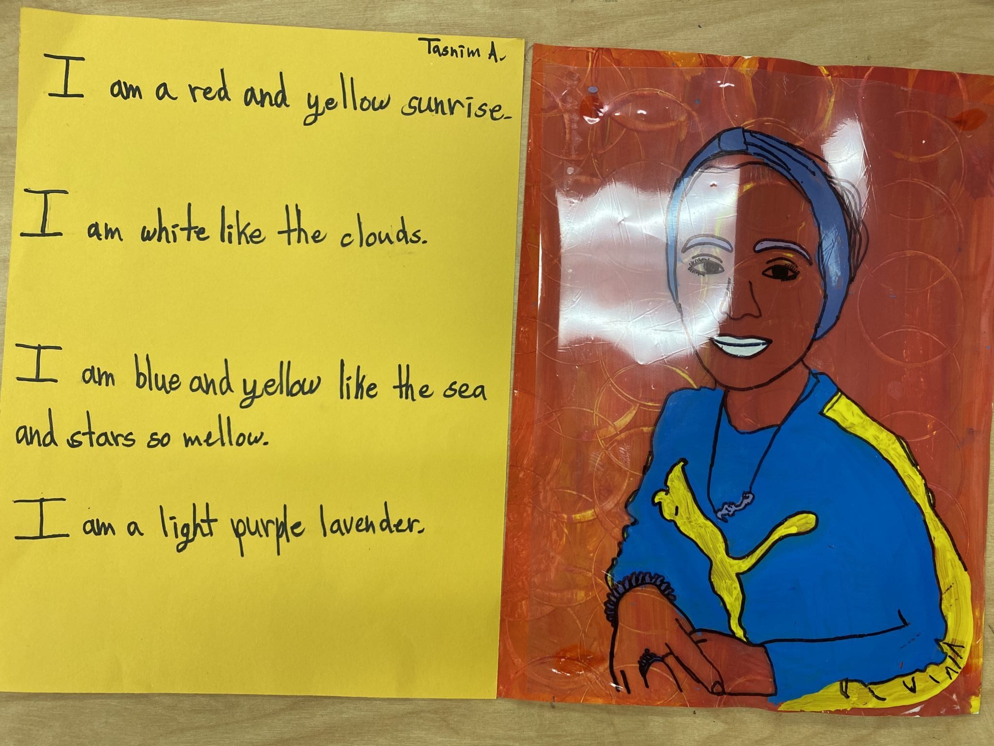 Fifth Grade Symbolically-Colored Self-Portraits – Art With Ms. Bruce