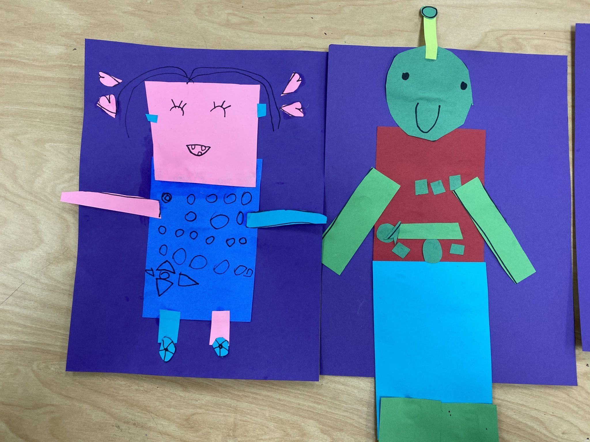 Kindergarten and Young 5 Shape Robots – Art With Ms. Bruce