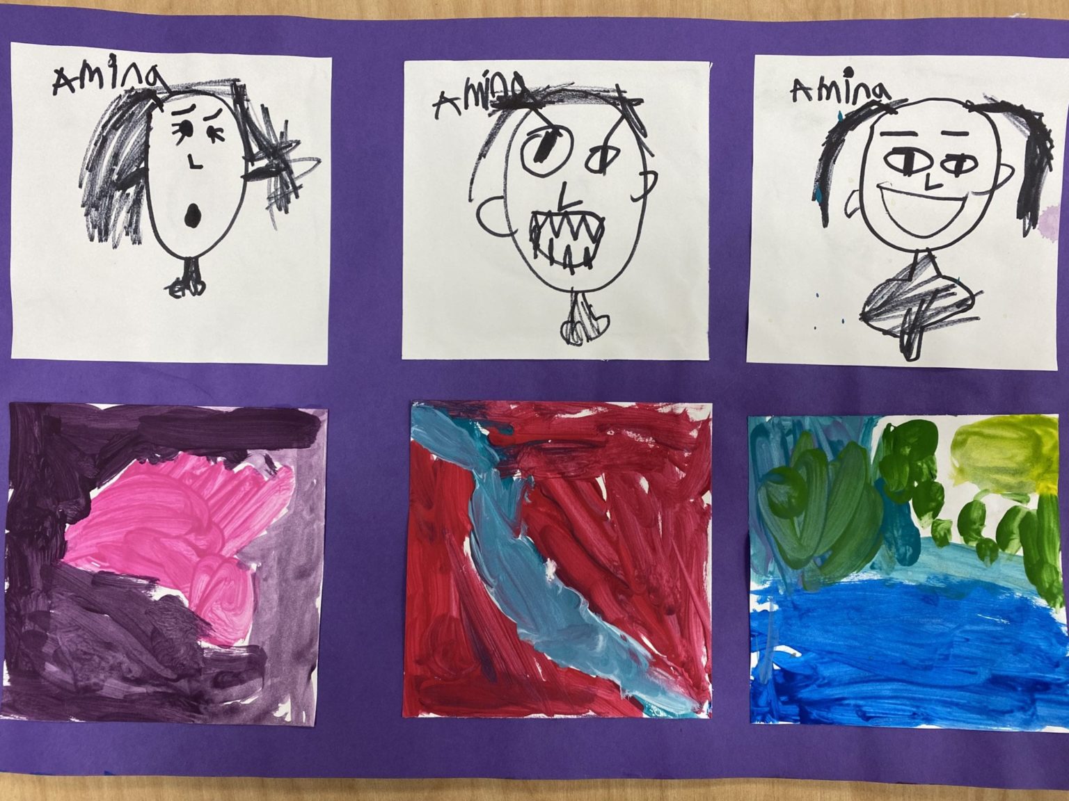 Kindergarten Shows Emotions – Art With Ms. Bruce
