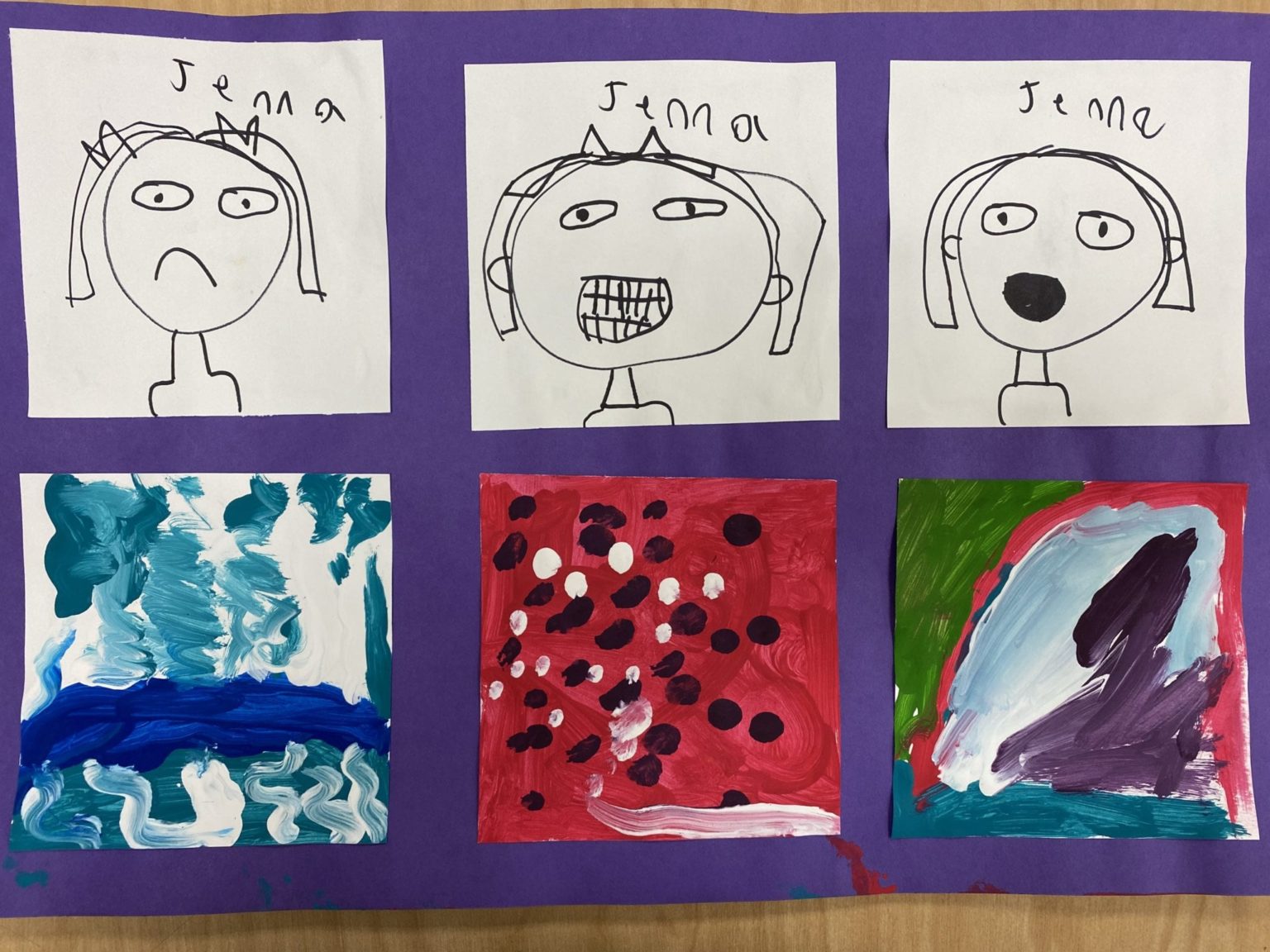 Kindergarten Shows Emotions – Art With Ms. Bruce