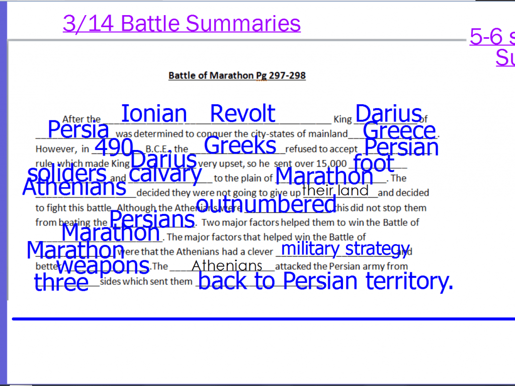 3/13 Battle of Marathon | Mrs. Crechiolo's Classroom Blog!