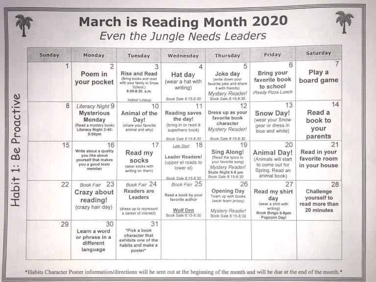 Mr. D's Blog | March is READING month!