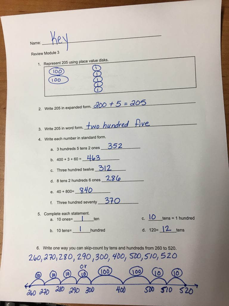 Math Review Answer Key – Mrs. Fowler's Classroom