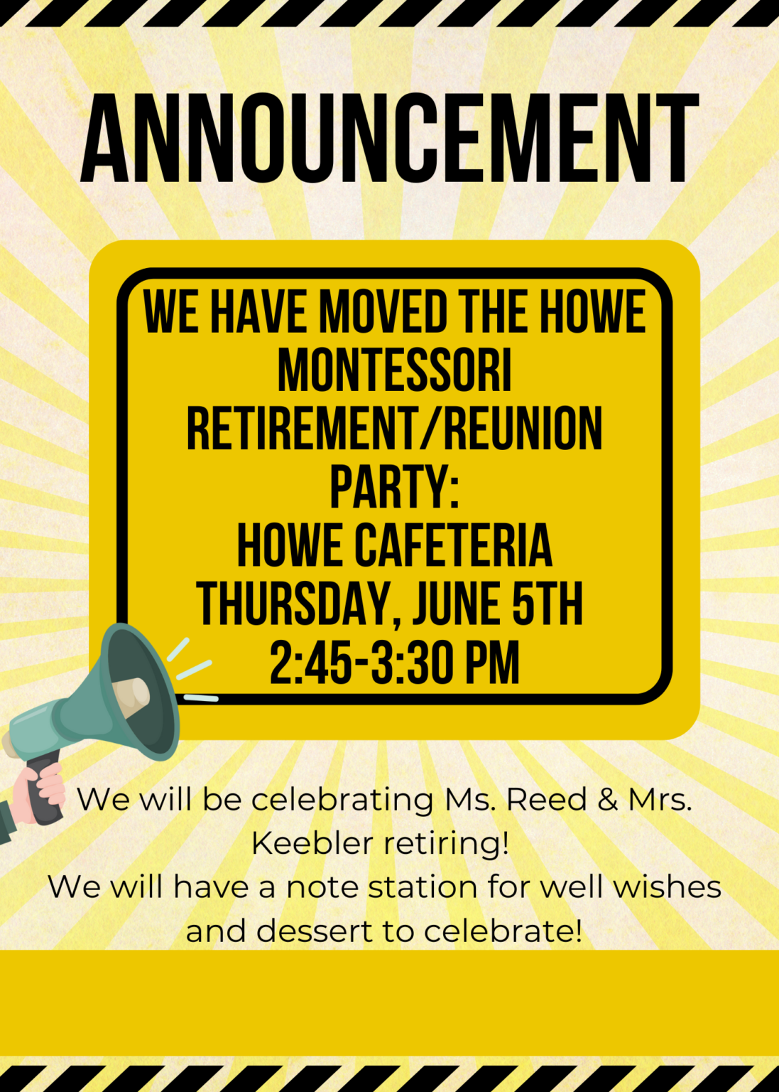 Mrs. Keebler and Mrs. Reed’s Retirement Party Date Change « Mrs ...
