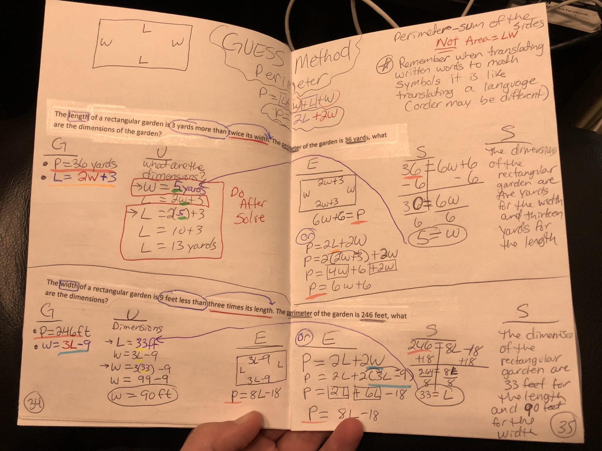 Math Rule & Reminder Book | Ms. Johnson | Page 3