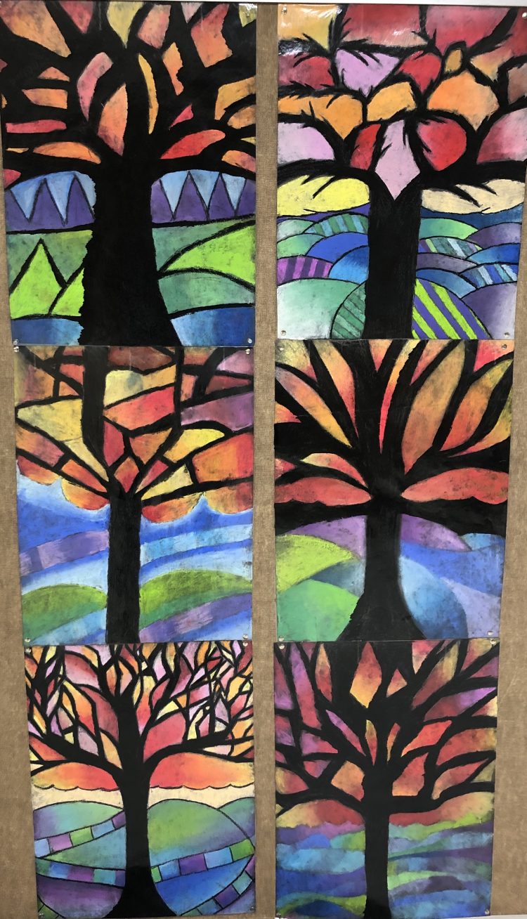 Warm & Cool Color Trees! – Ms. Kobeissi's Art Room!