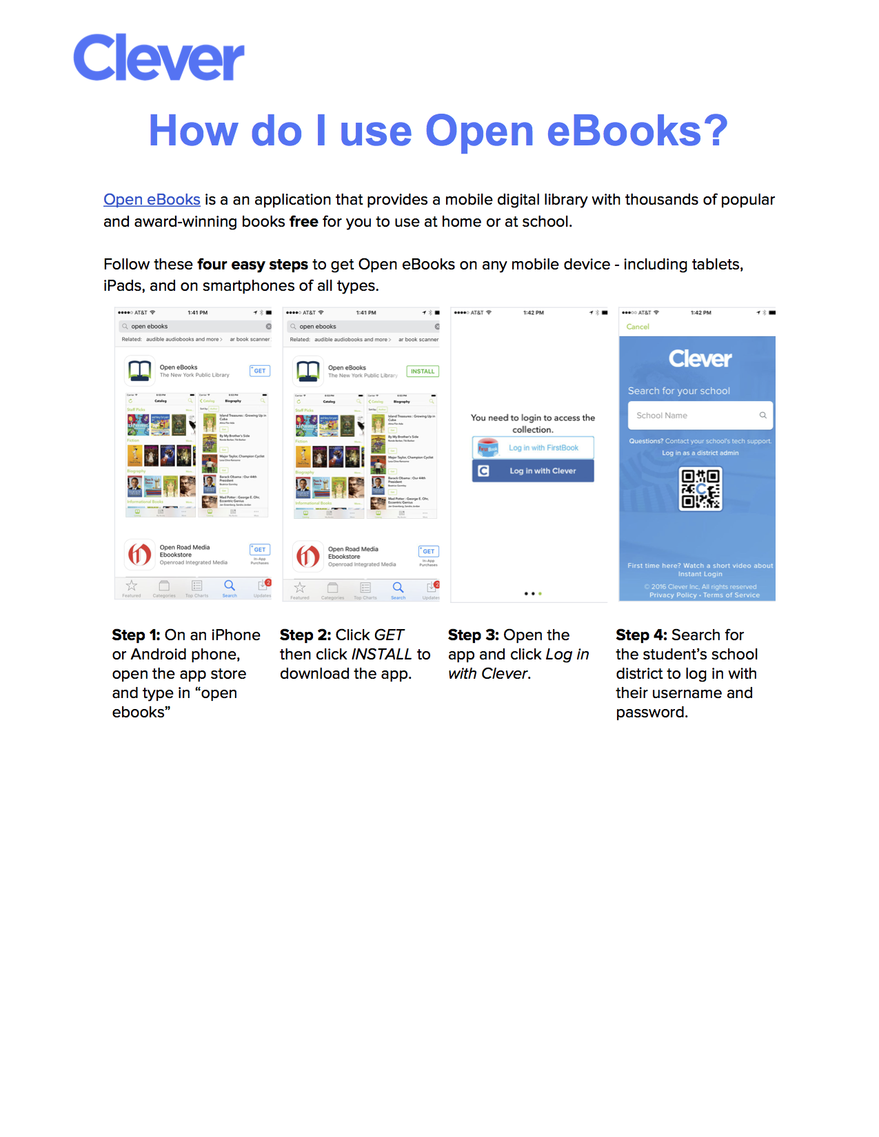 Open eBooks | Ms. Kubicek