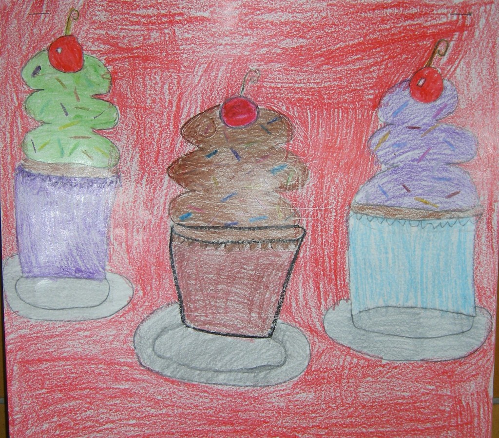 3rd Grade Cupcakes! | Maples Elementary K-5 Art Mrs. Briggs