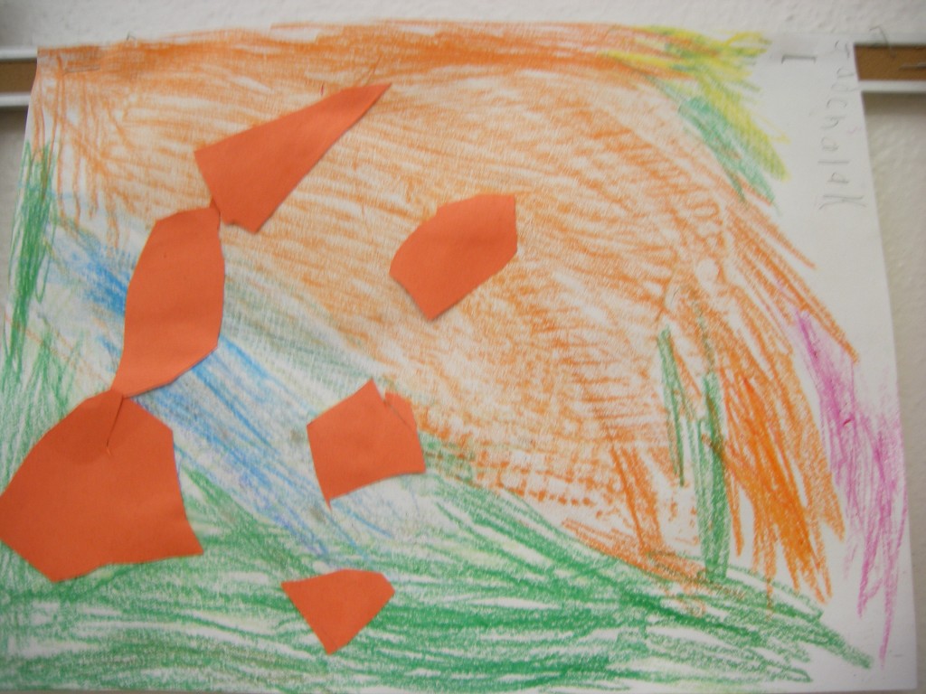 Kindergarten Texture and Shape Collages | Maples Elementary K-5 Art Mrs ...