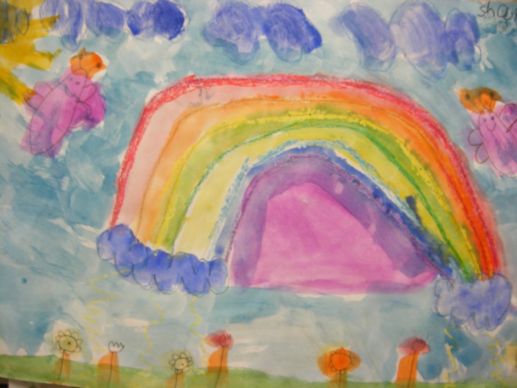 1st Grade Rainbows! | Maples Elementary K-5 Art Mrs. Briggs