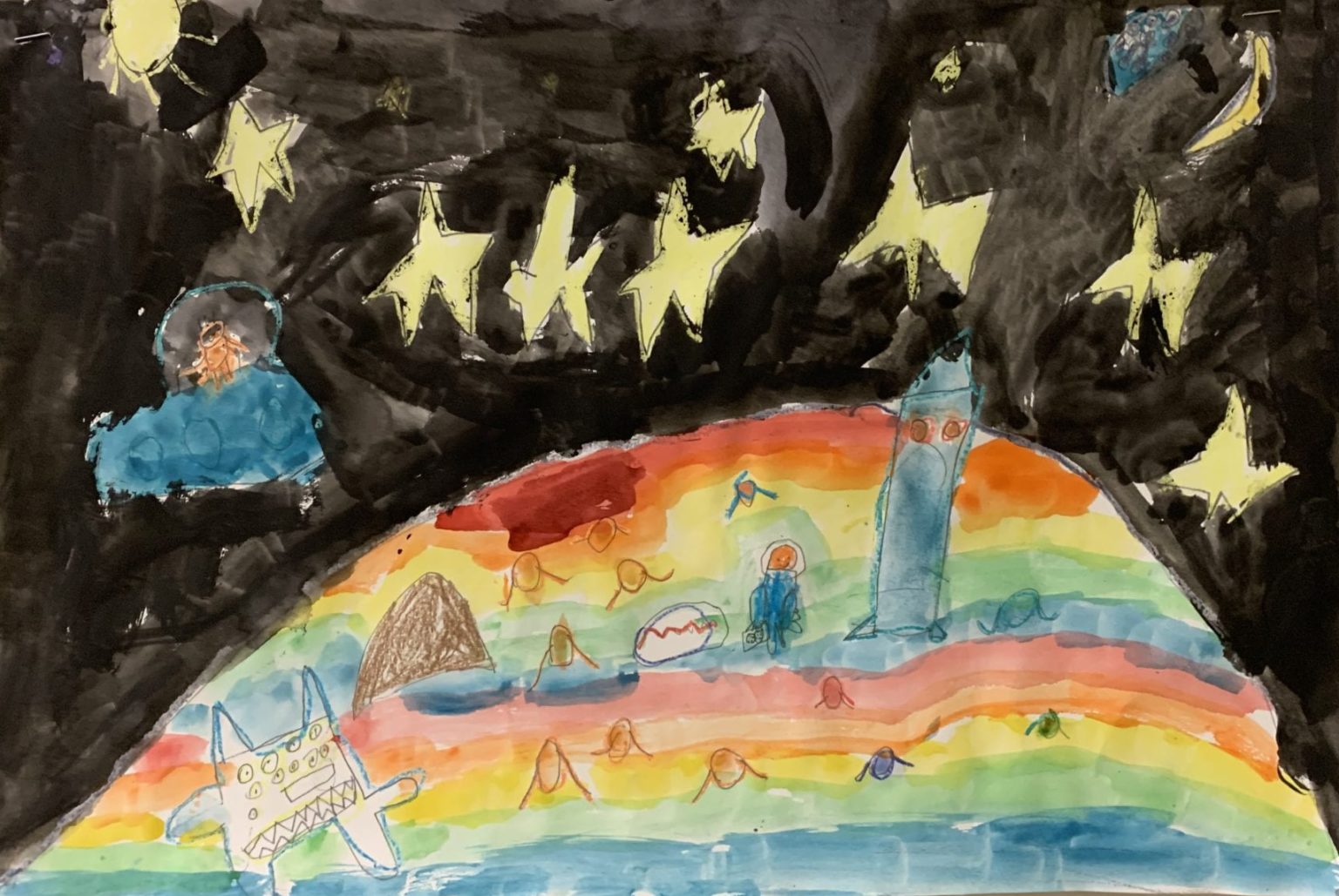 2nd grade “Life on Mars” Jon Agee | Maples Elementary K-5 Art Mrs. Briggs
