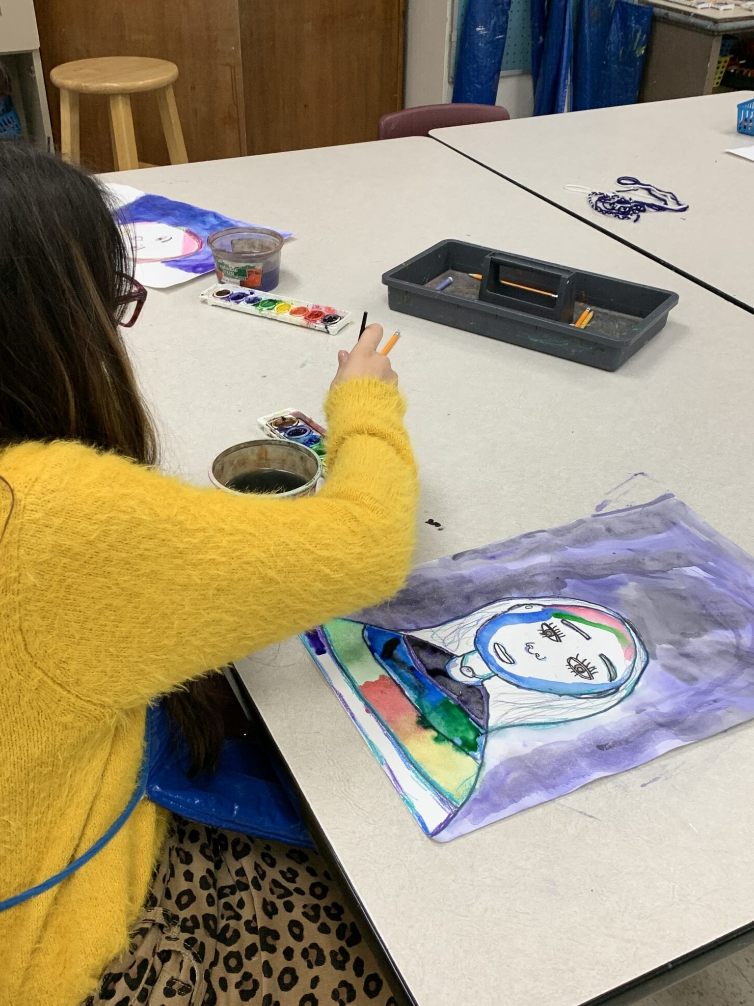 5th grade Fauvism self portraits! | Maples Elementary K-5 Art Mrs. Briggs
