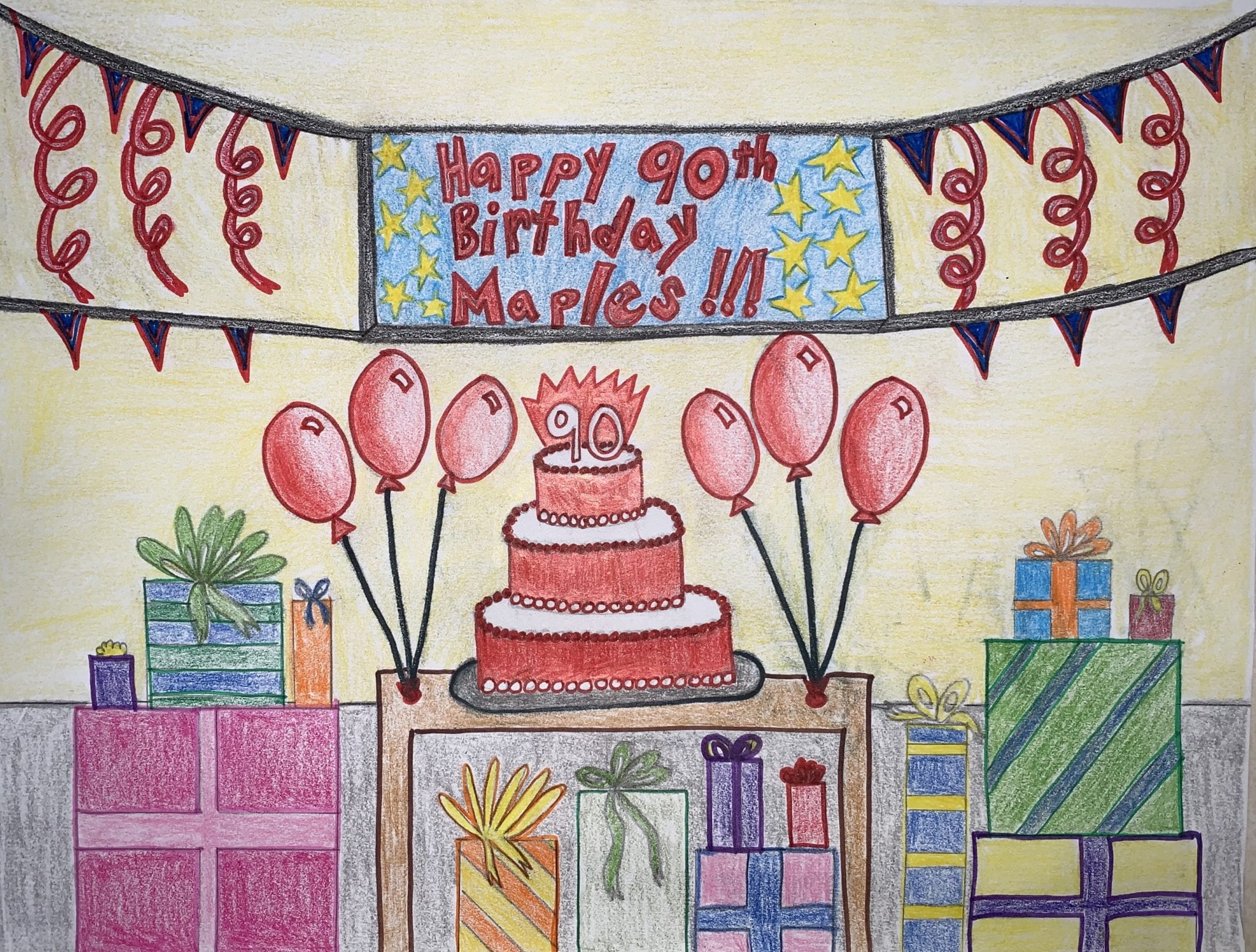 Draw Maples’ 90th Birthday Party! | Maples Elementary K-5 Art Mrs. Briggs