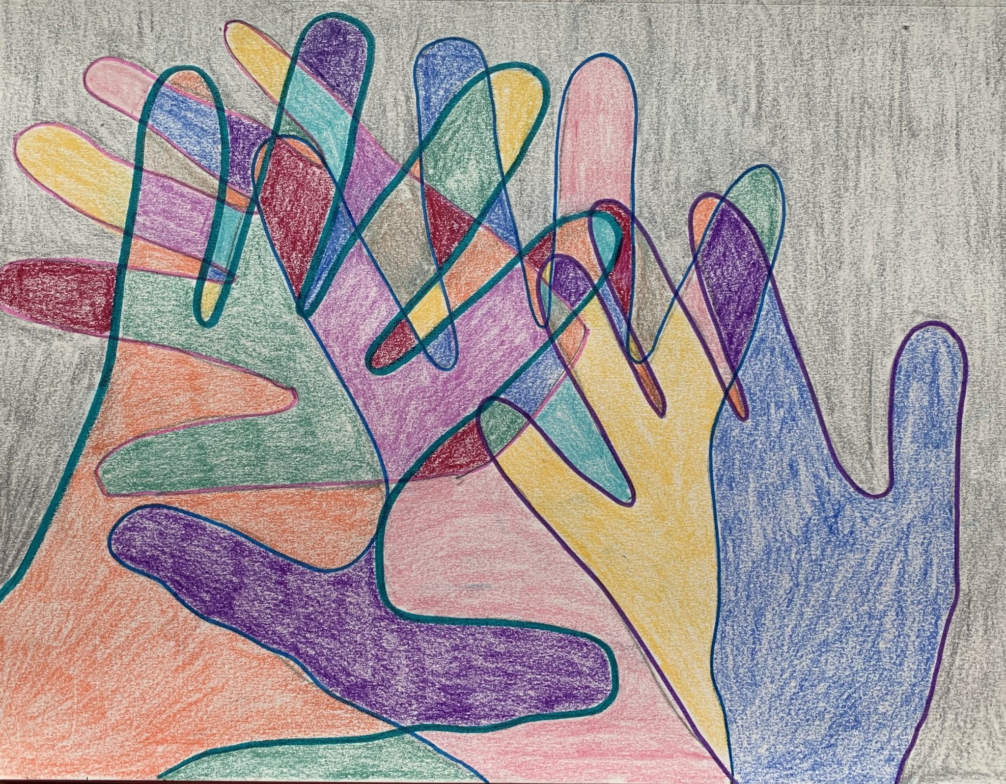 Hand Tracing During Quarantine! | Maples Elementary K-5 Art Mrs. Briggs