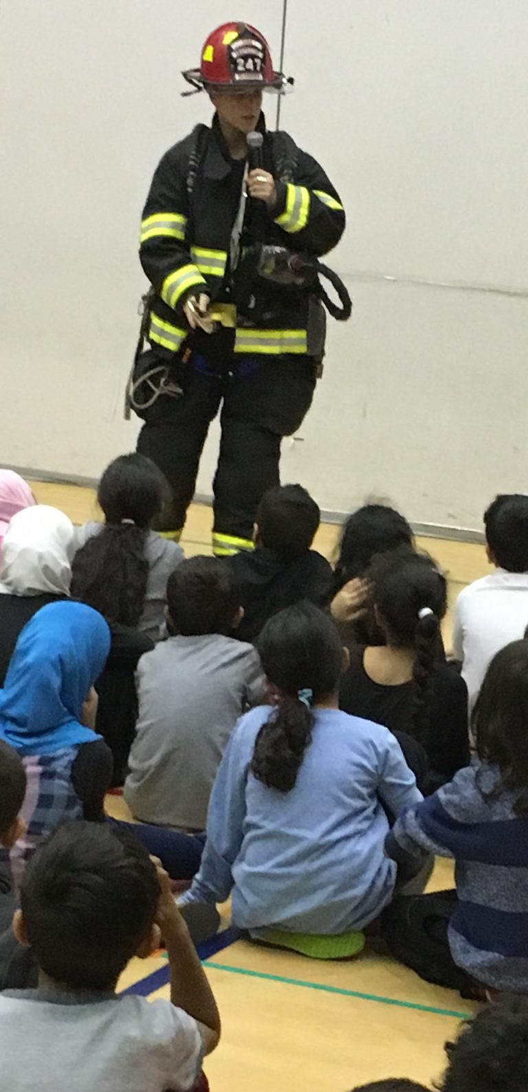 Firefighter Jen teaches third graders fire safety tips | Salina ...