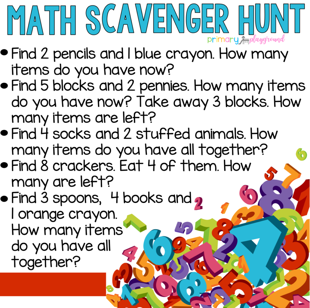 Math Scavenger Hunt – Mrs. Sokoloski's Class